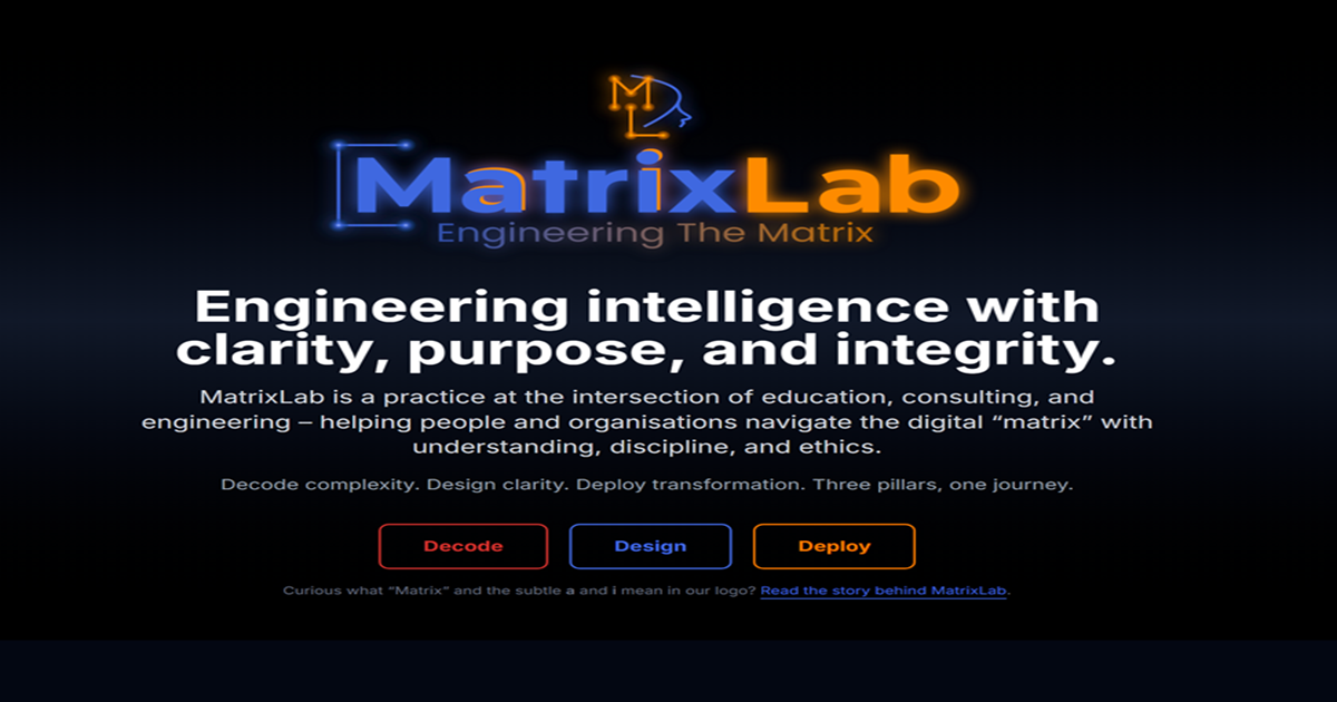 MatrixLab - Engineering the Matrix